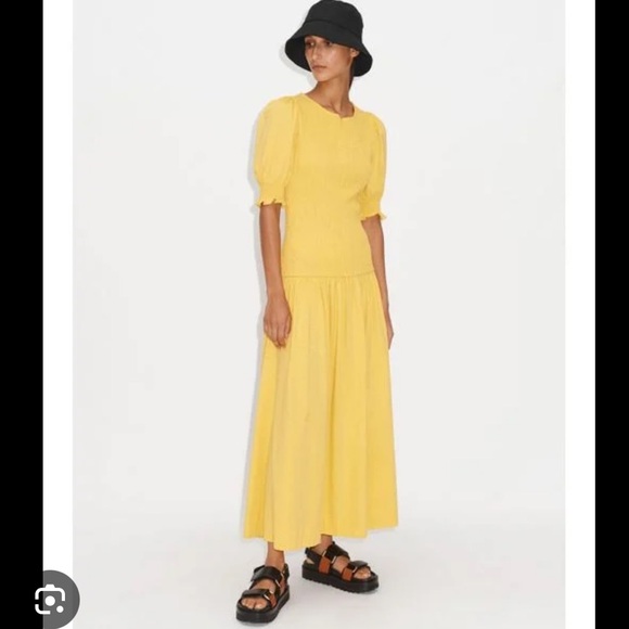 ME+EM | Dresses | Nwt Meem Slub Jersey Smocked Bodice Dress | Poshmark